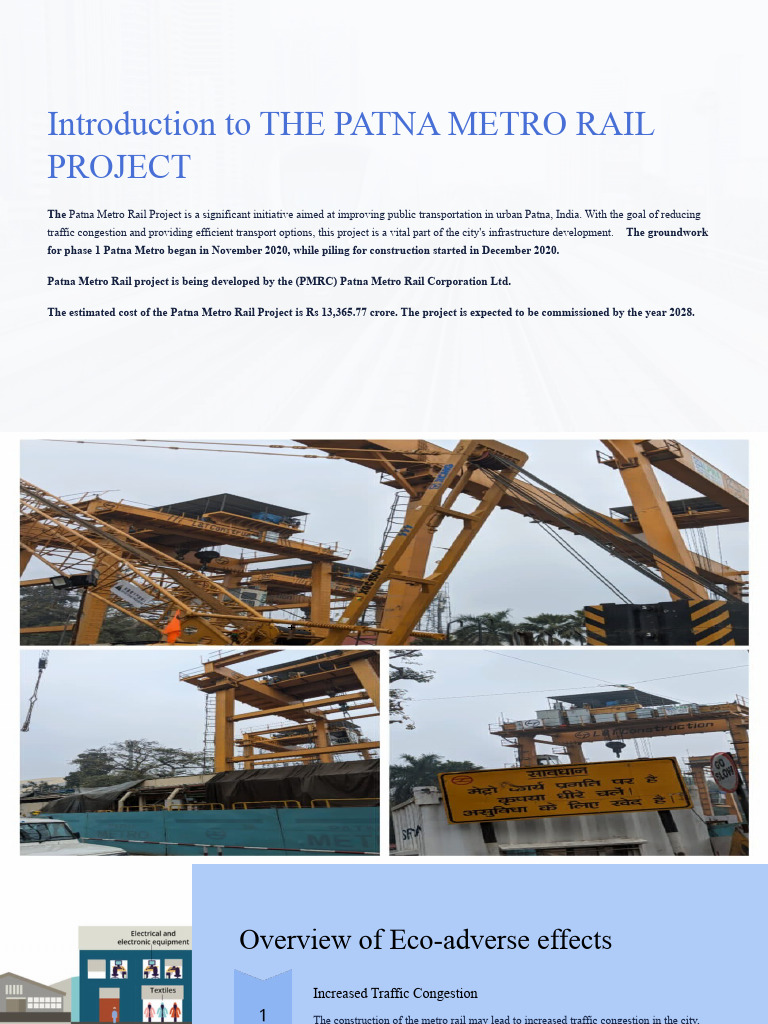 Patna Metro Rail Project Overview | PDF | Sustainability | Waste Management