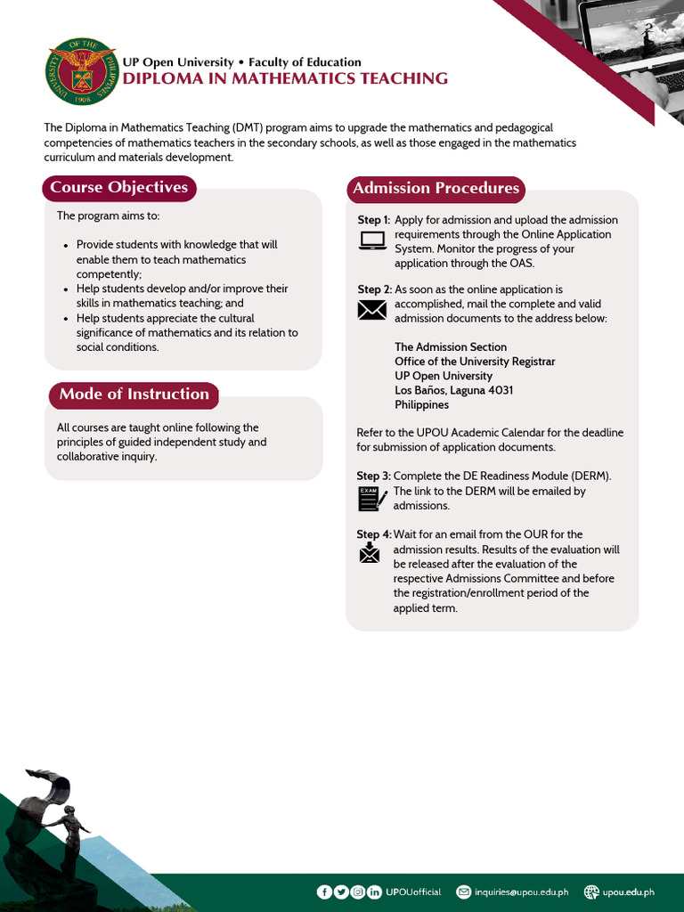 Diploma in Mathematics Teaching | PDF | Learning | Cognition