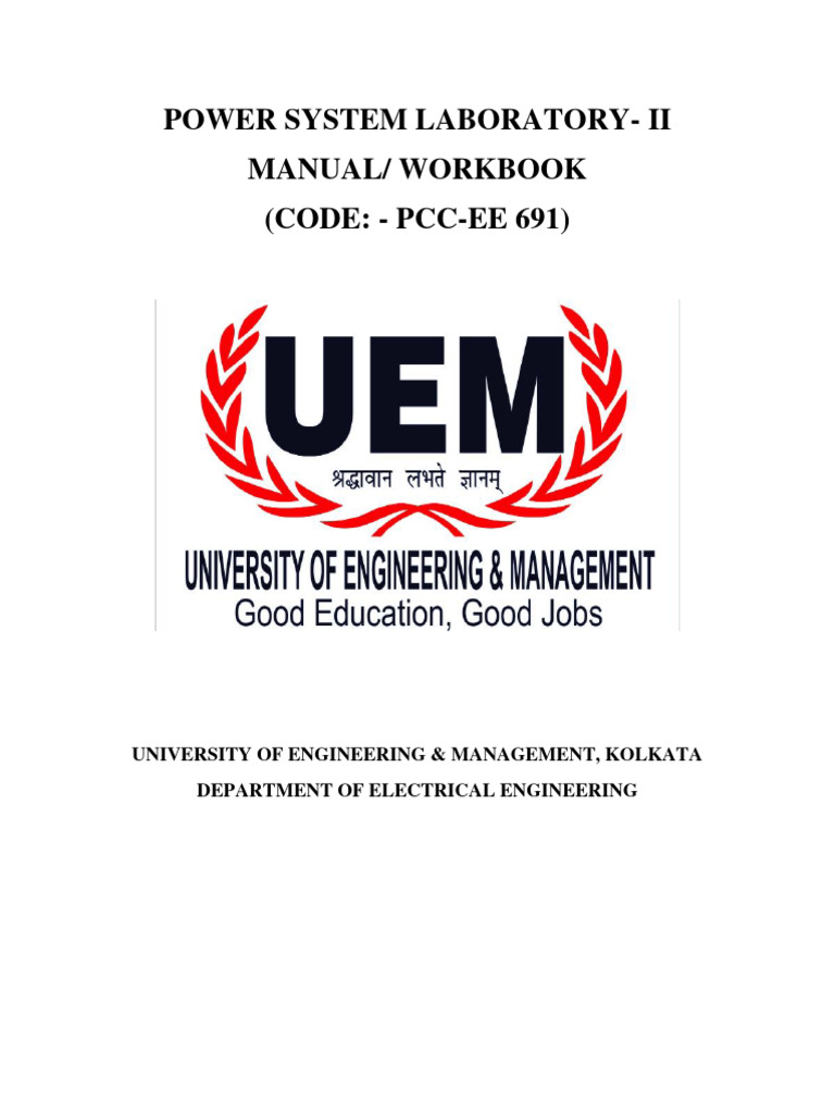 Power System Lab-II | PDF | Relay | Transformer