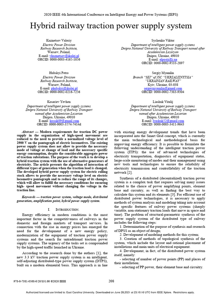 Railway Traction Pdf Electrical Substation Distributed Generation