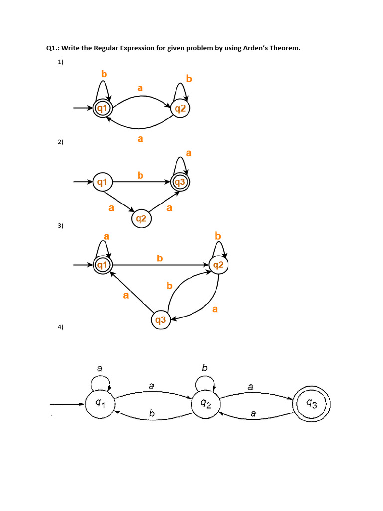 Regular Expression Using Ardens Theorem Pdf