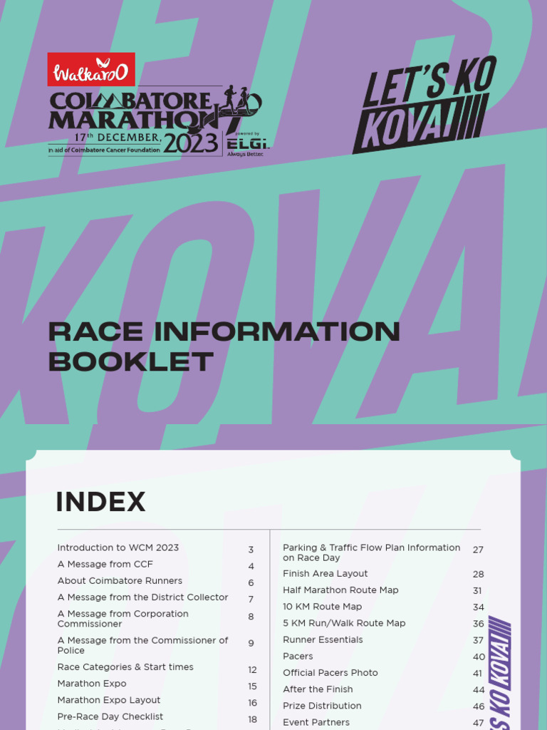 WCM-2023-Digital Race Booklet | PDF | Palliative Care | Marathon