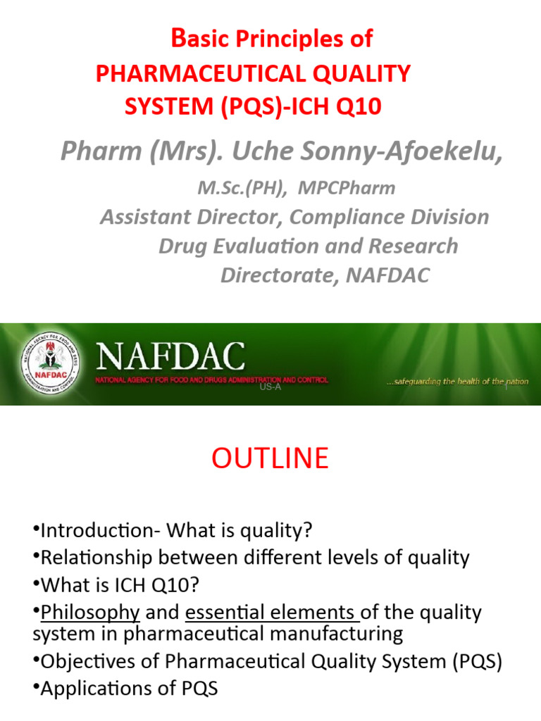 Principles Basic in Pharma Uche Afoekelu | PDF | Quality Management ...