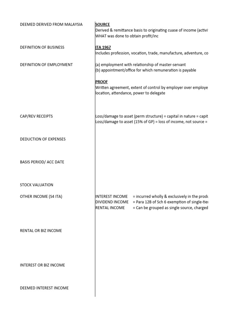 Atx Acca Grand Revision | PDF | Tax Deduction | Taxes