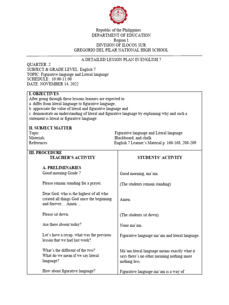 DLP 7 L2 | Download Free PDF | Idiom | Linguistics