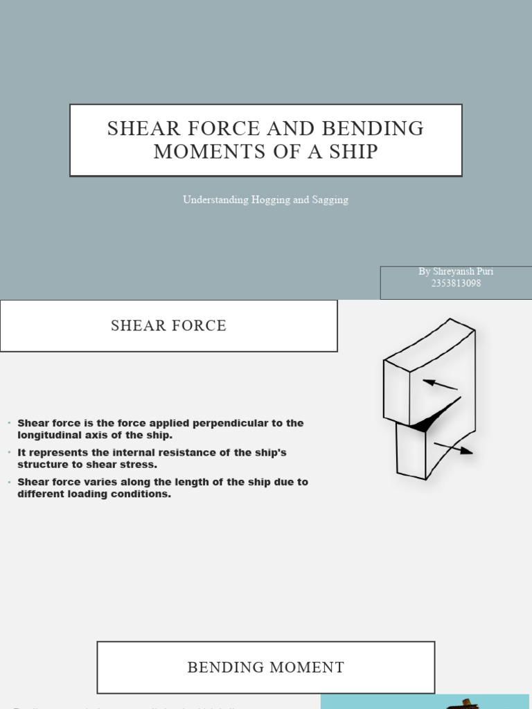 Ship Shear Force & Bending Moments | PDF
