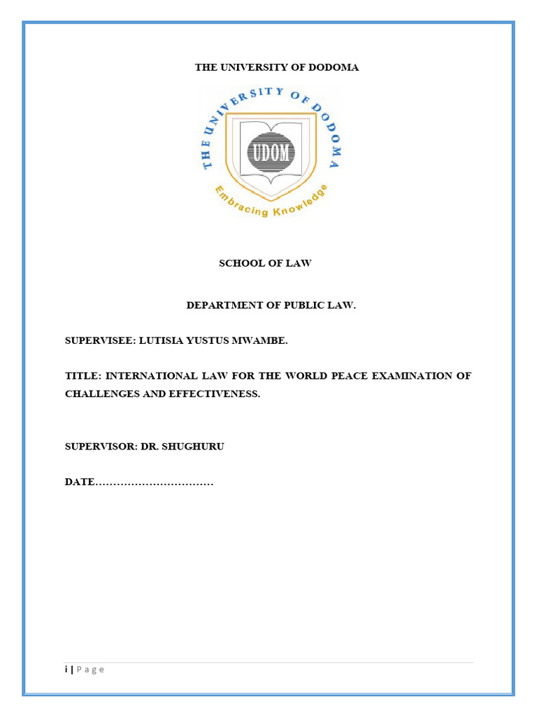Luticia Yustus | PDF | International Law | United Nations