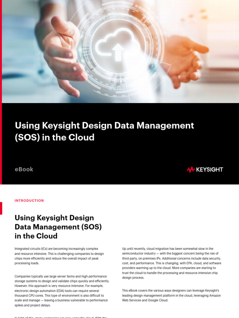 Keysight SOS for Cloud-Based SoC Design | PDF | Cloud Computing | Cache (Computing)