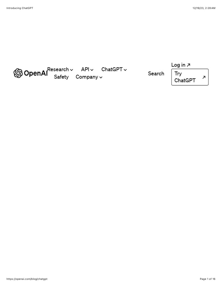 Introducing ChatGPT II | PDF | Software | World Wide Web