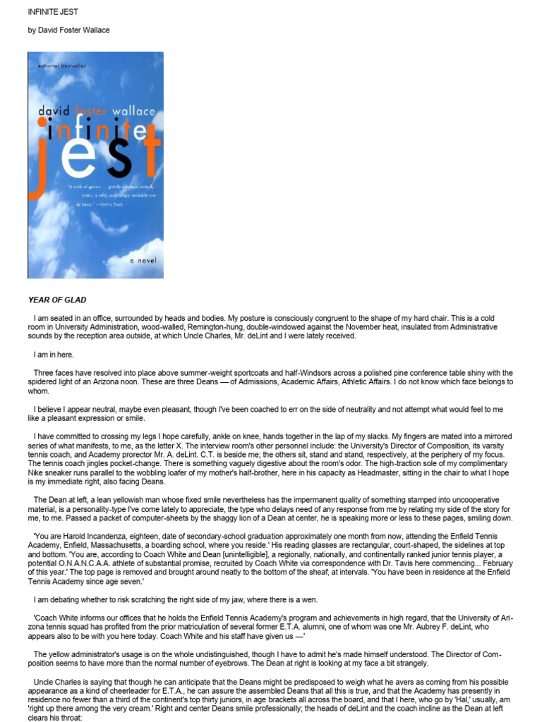 Infinite Jest | PDF
