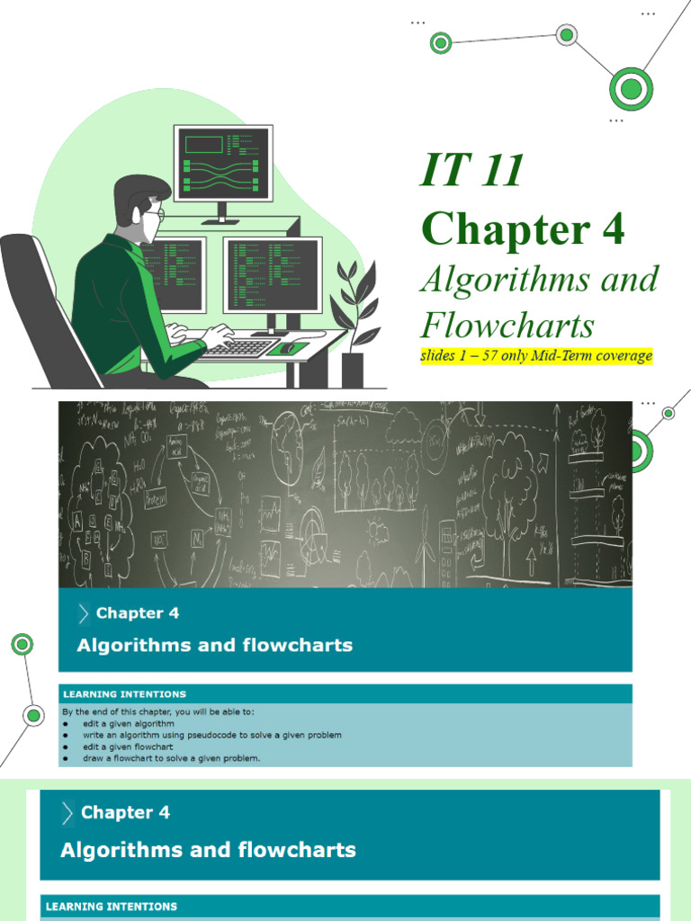 IT Second Semester Chapter 4 Algorithms and Flowcharts - Updated | PDF | String (Computer ...