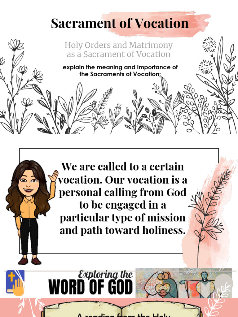 Sacrament of Vocation | PDF | Sacraments | Christian Views On Marriage
