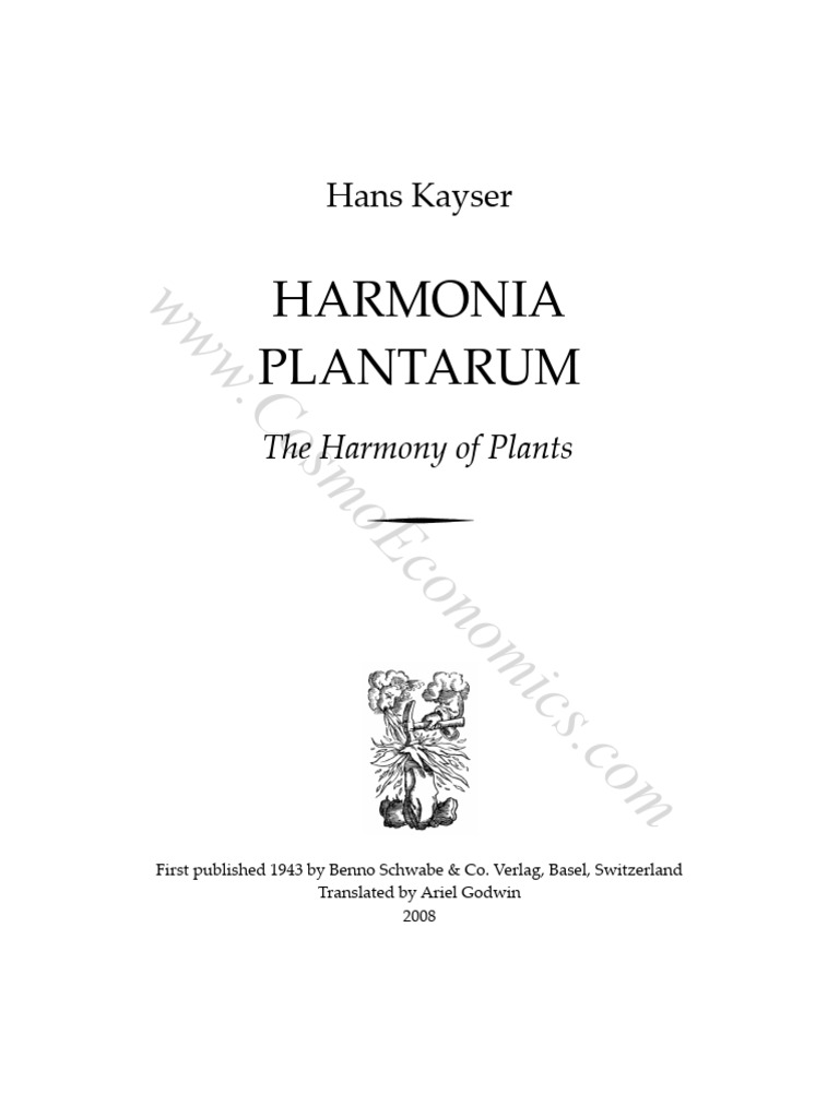 Kayser - Plantarum | PDF | Senses
