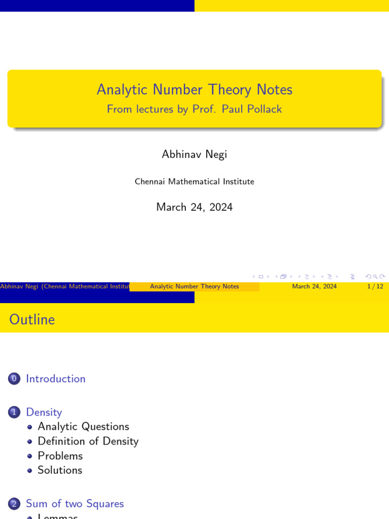 Present | PDF | Number Theory | Numbers