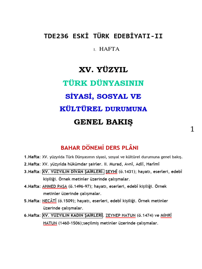 1 - Hafta - Giris 2 | PDF