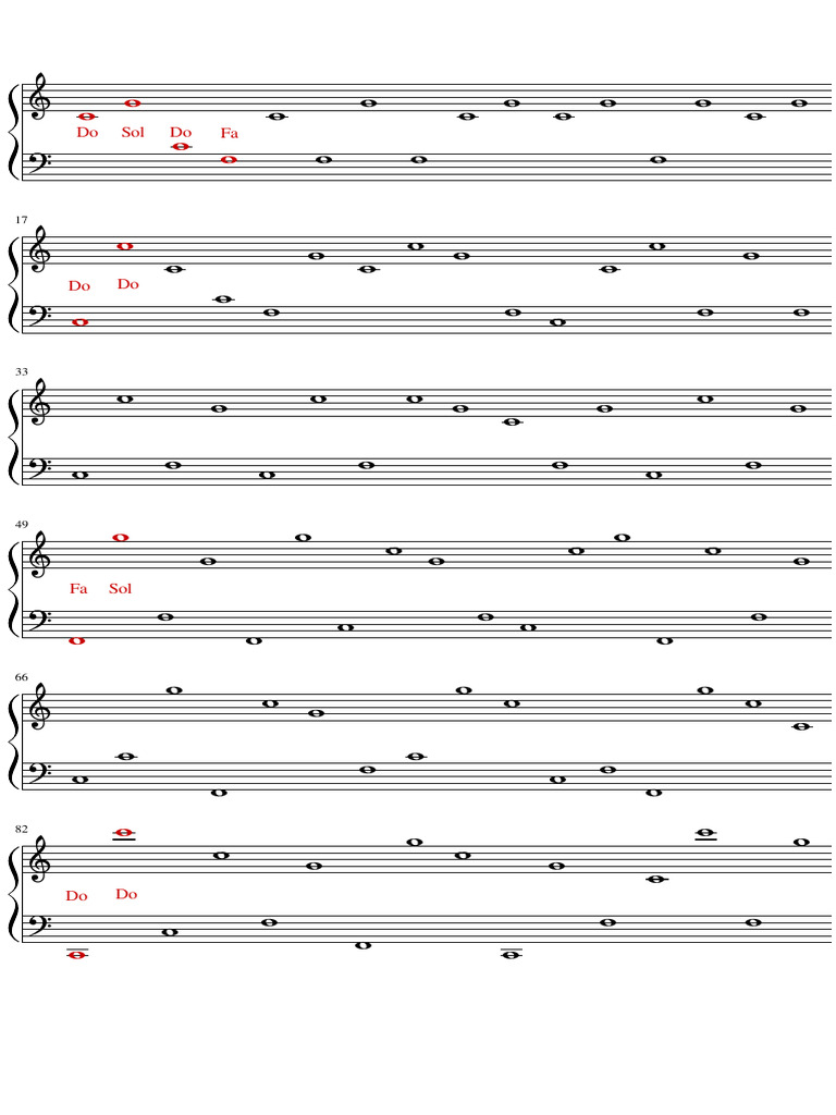 Exercices Notes Repères Clefs SolFa | PDF