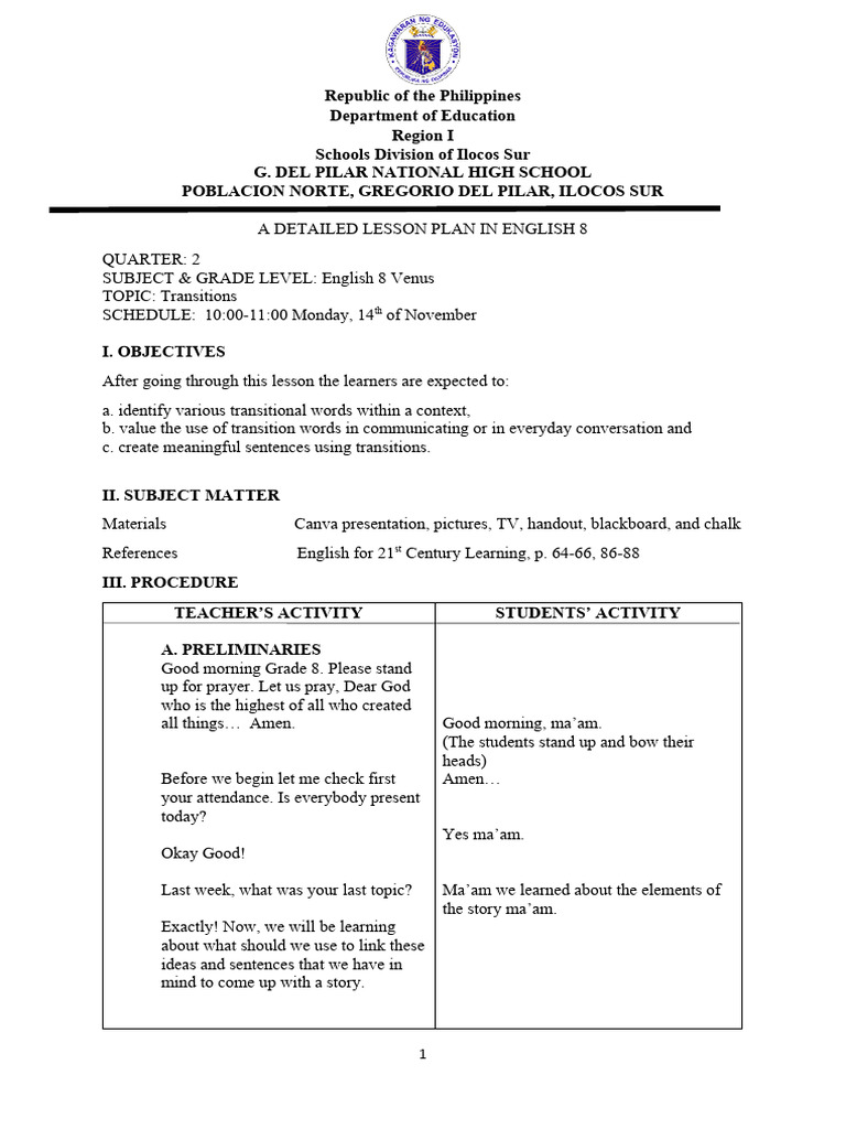 DLP 8-1 | PDF | Word | Phrase