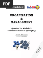 Organization and Management: Quarter 1 - Module 5 | PDF | Economic ...