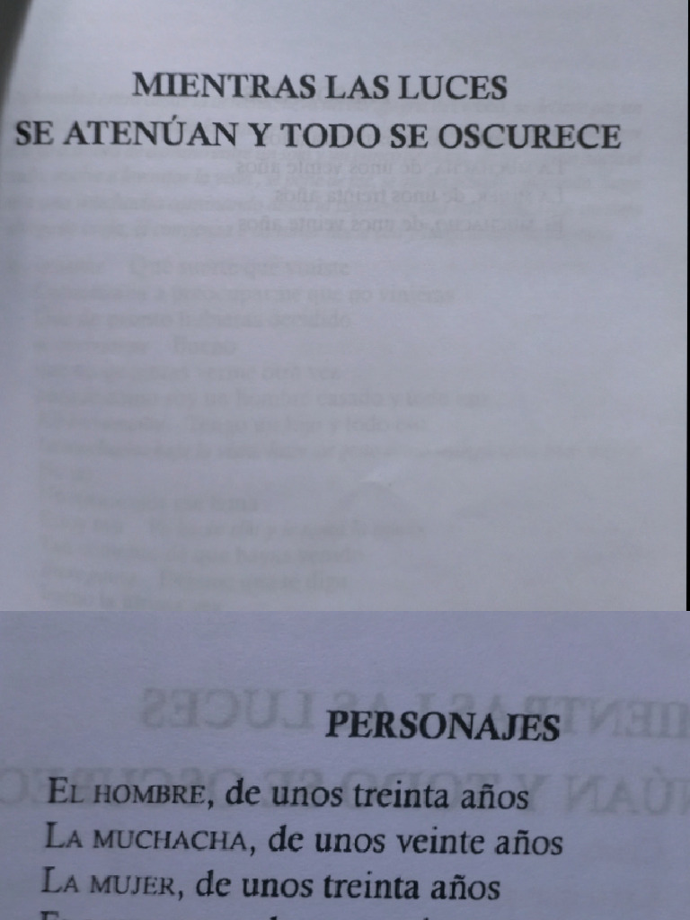 Mientras Las Luces Se Atenúan y Todo Se Oscurece | PDF
