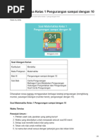 Soal Sumatif B.indo Kelas 1 Bab 3 Awas Kuman | PDF