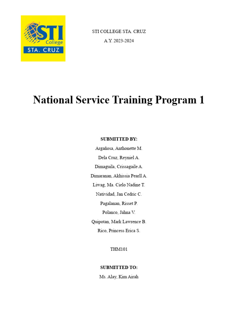 NSTP Paper Group2 THM | PDF | Reuse | Waste