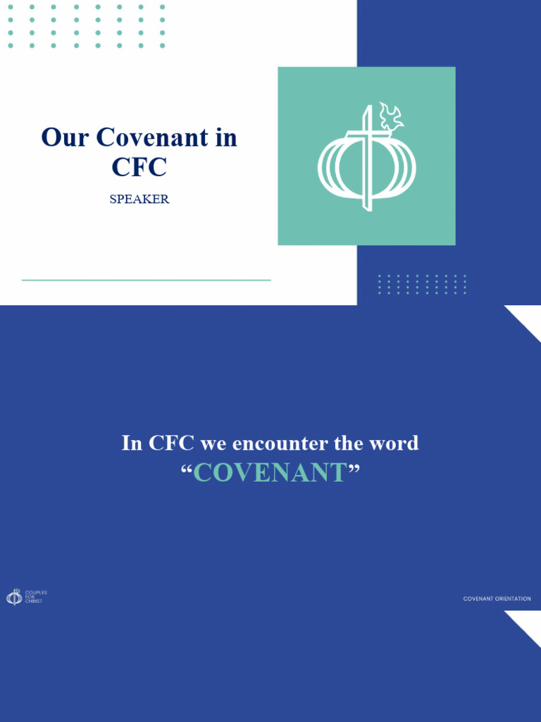 Understanding CFC Covenant Relationships | PDF | New Covenant | Ten ...