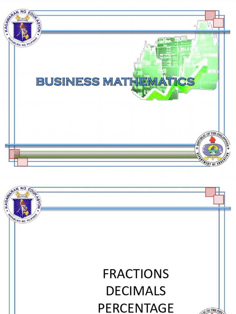 Business Math 3rd Q | PDF | Numbers | Mathematics