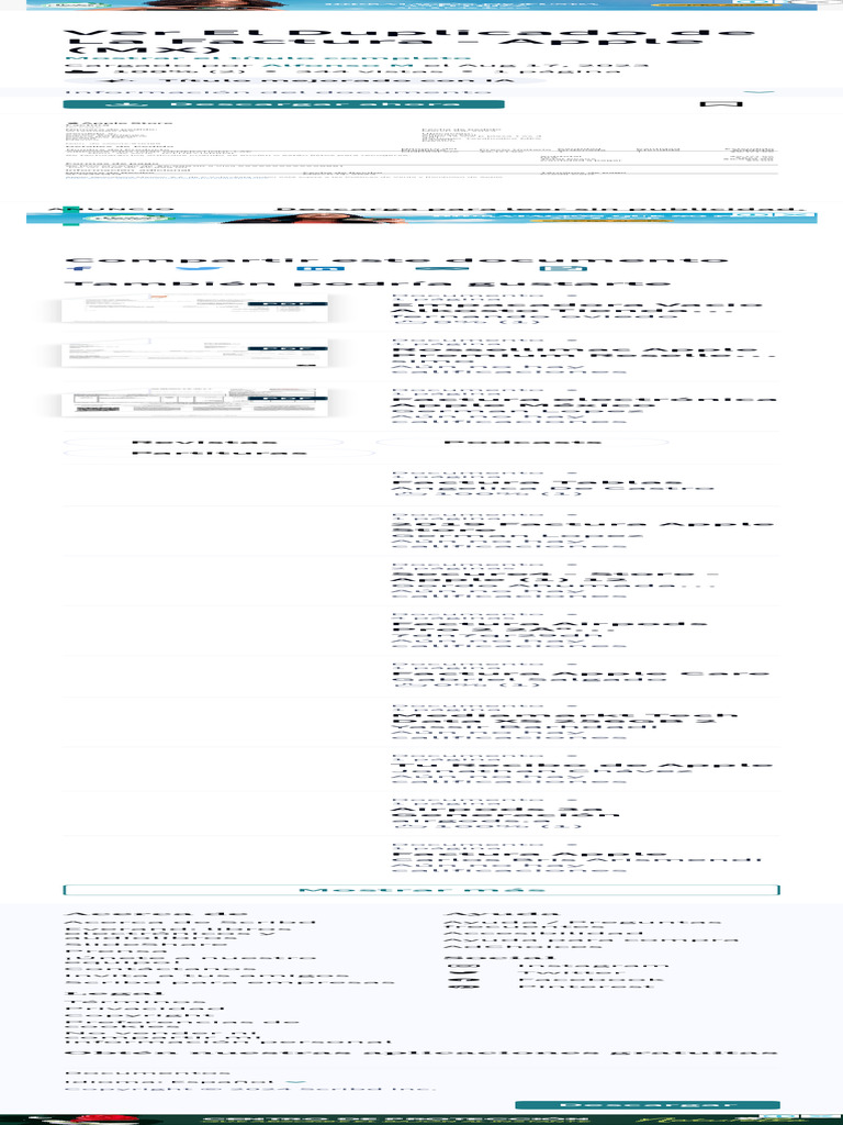 Ver El Duplicado de La Factura - Apple (MX) PDF Apple Inc. Empresas de Informática de Los ...