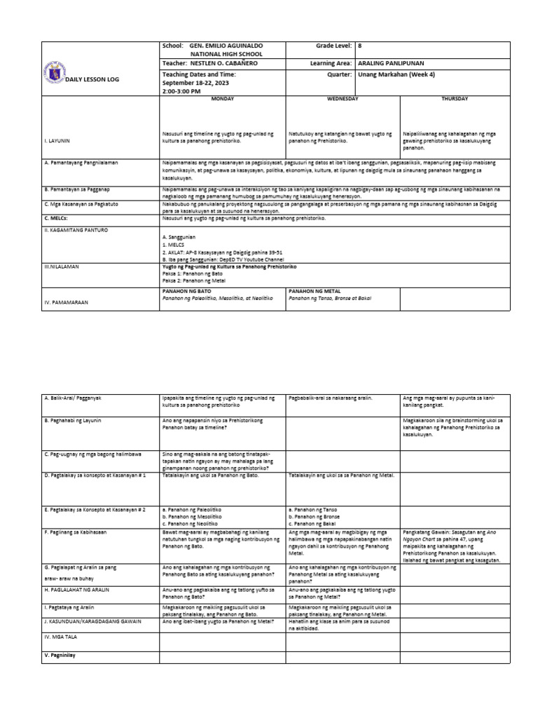 DLL - Ap8 - Week 4 | PDF
