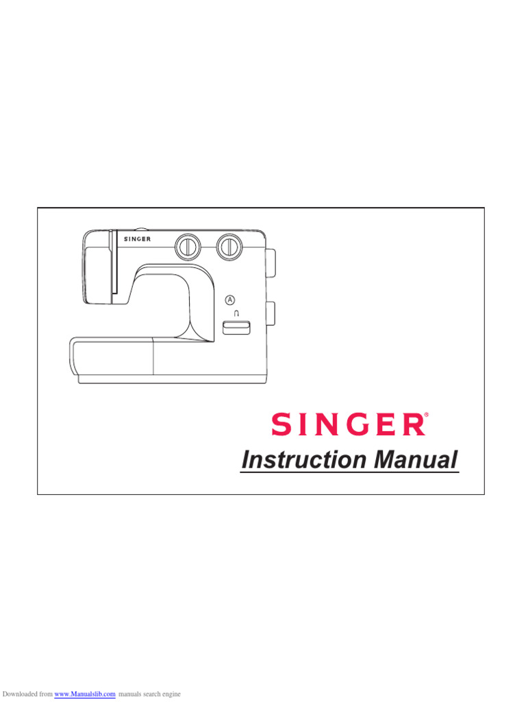 Singer 1100/1120 Sewing Machine Instruction Manual | PDF | Sewing ...