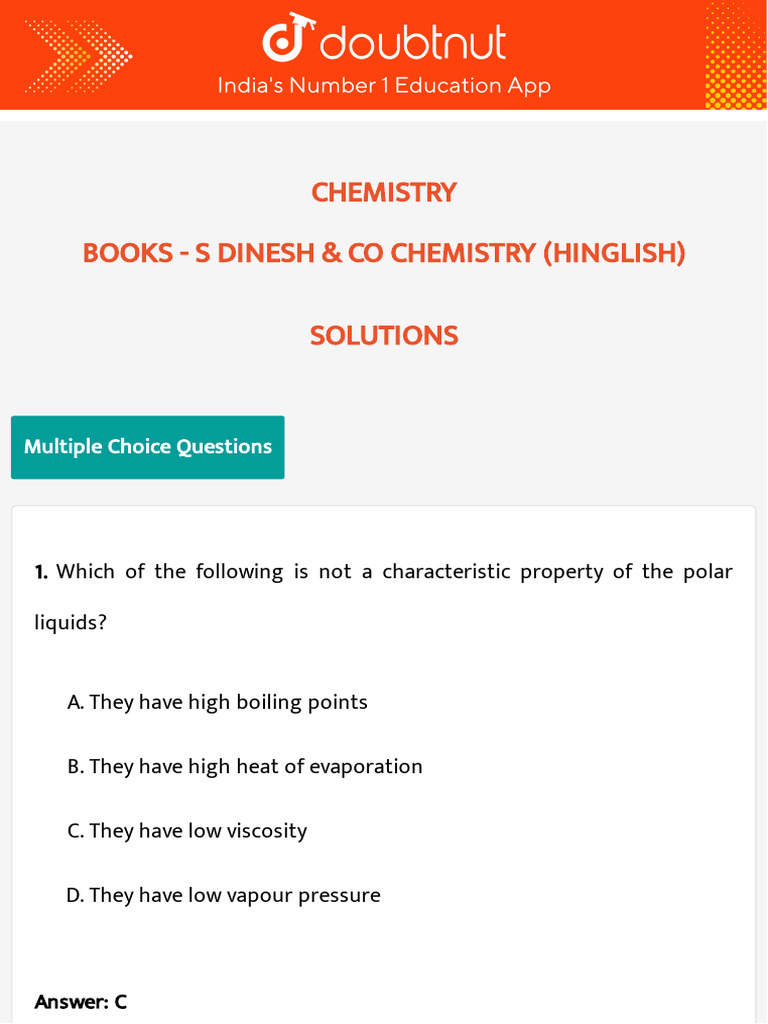 Books Doubtnut Question Bank | Download Free PDF | Physical Chemistry ...