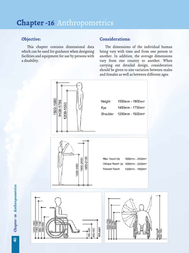 Handbook On Barrier Free-55-61 | PDF | Parking | Anthropometry