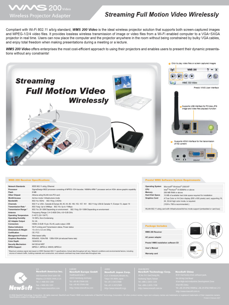 WMS200_2 | PDF | Ieee 802.11 | Wireless Lan