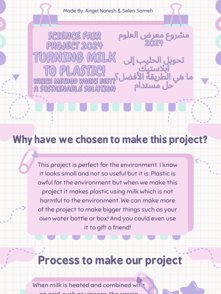 Pink Purple Cute Creative Group Project Presentation | PDF | Plastic ...