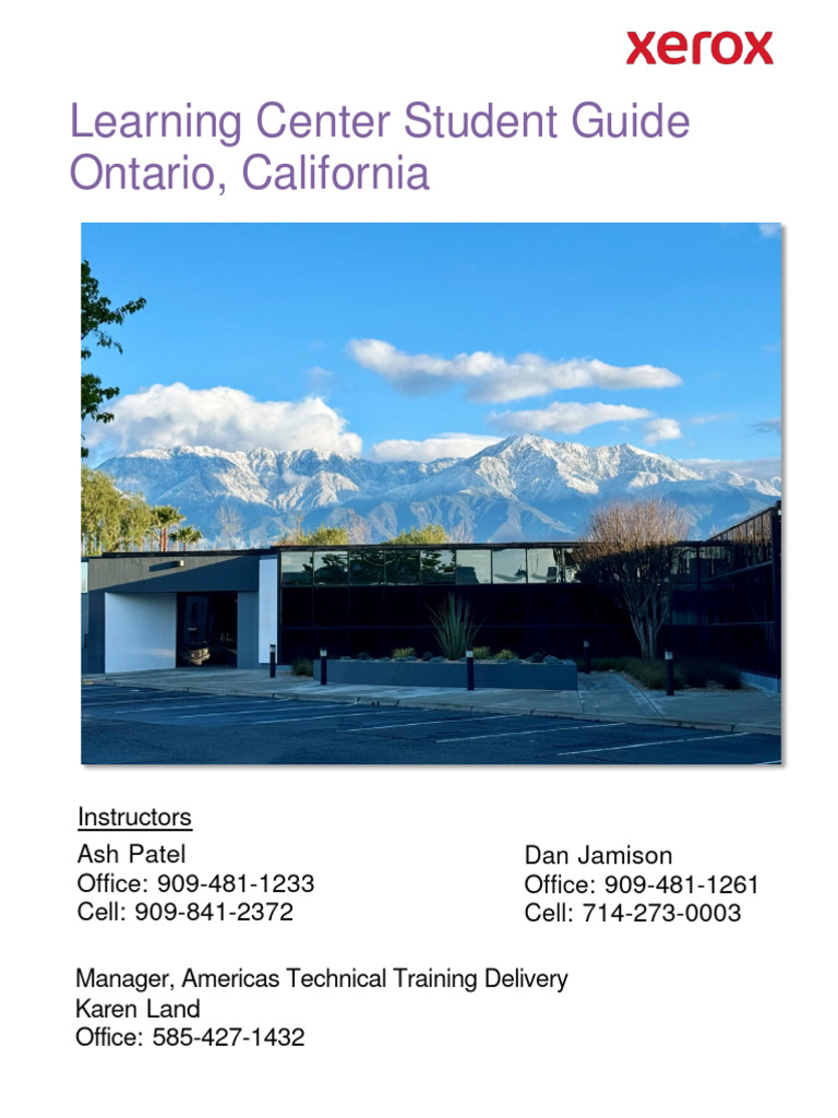 Xerox Ontario Learning Center Guide | PDF | Dress | Airport