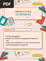 Propaganda Techniques G8 W2 3RD | PDF