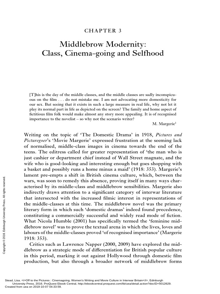 Off To The Pictures Cinemagoing Women's Writing An... - (3 Middlebrow ...