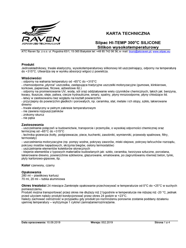 Karta Techniczna | PDF