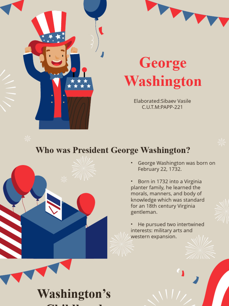English Project George Washington Vasile Sibaev | PDF | George ...