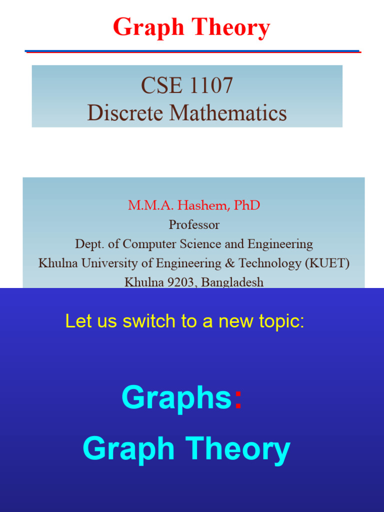 Graph Theory | PDF | Vertex (Graph Theory) | Graph Theory Graph Theory | PDF | Vertex (Graph Theory) | Graph Theory