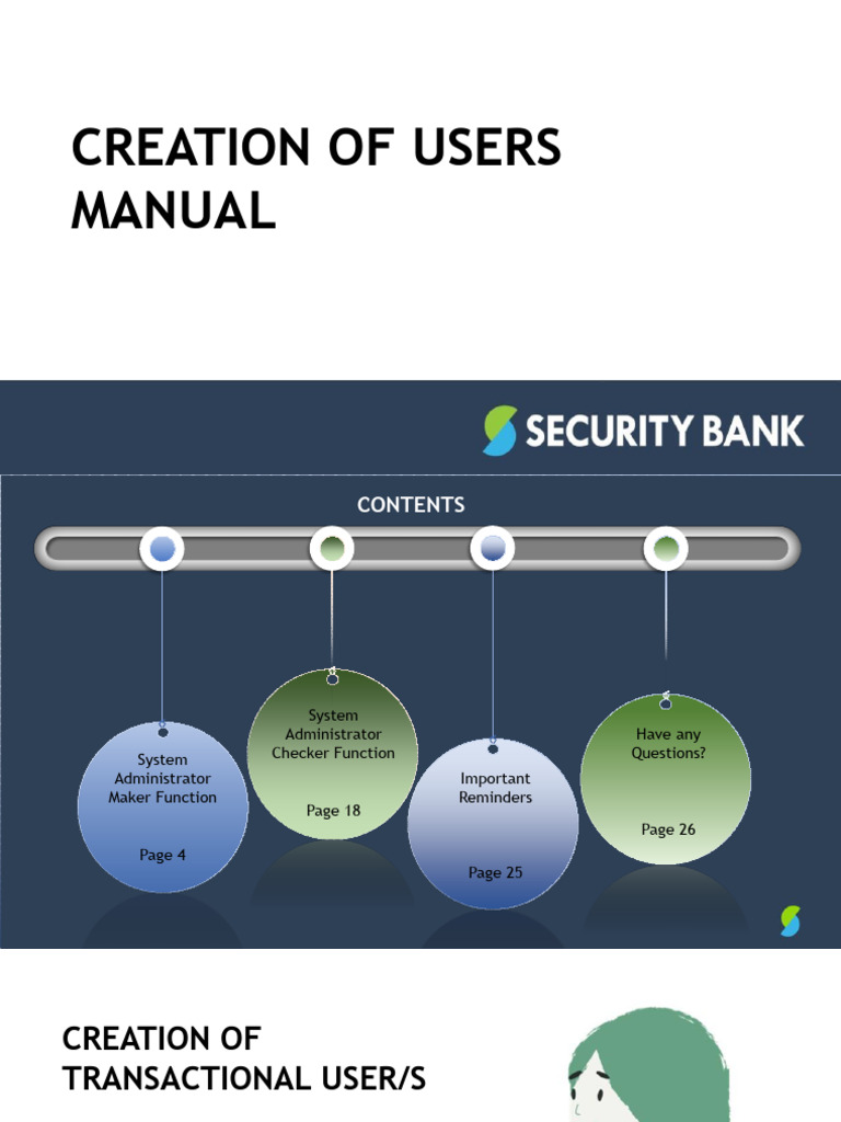 DigiBanker 2.0 Creation of Users Manual Updated | PDF | Computer ...