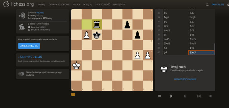 Zadania szachowe • lichess.org | PDF