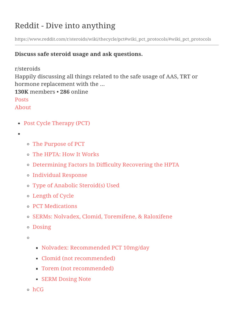 Reddit - PDF For Handbook On PCT | PDF | Luteinizing Hormone | Testosterone