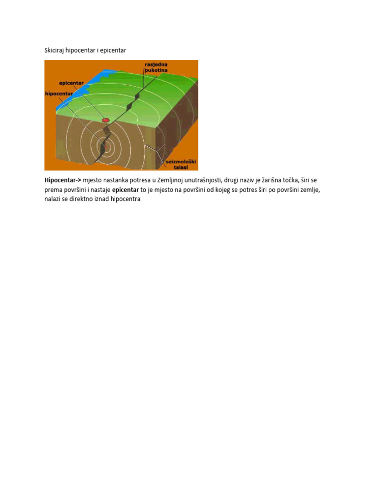 Hipocentar I Epicentar | PDF