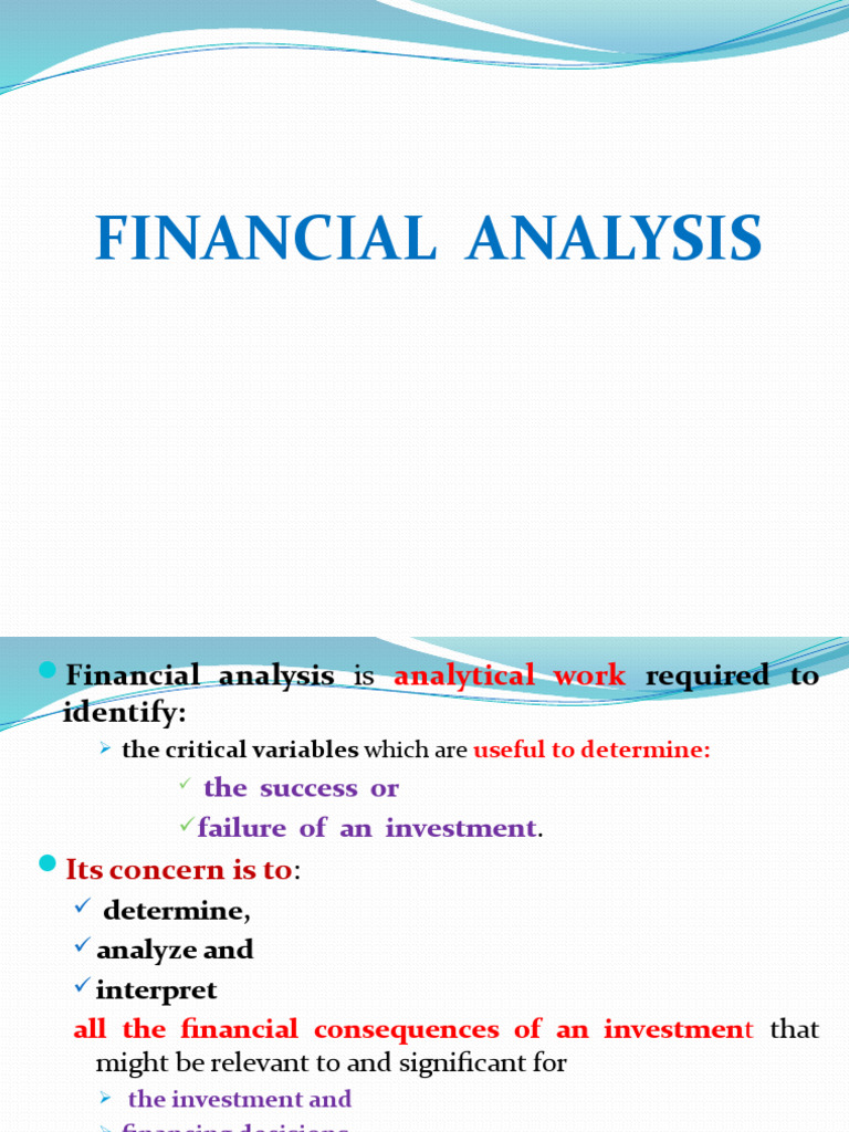 Financial Analysis for Investment Viability | PDF | Net Present Value ...