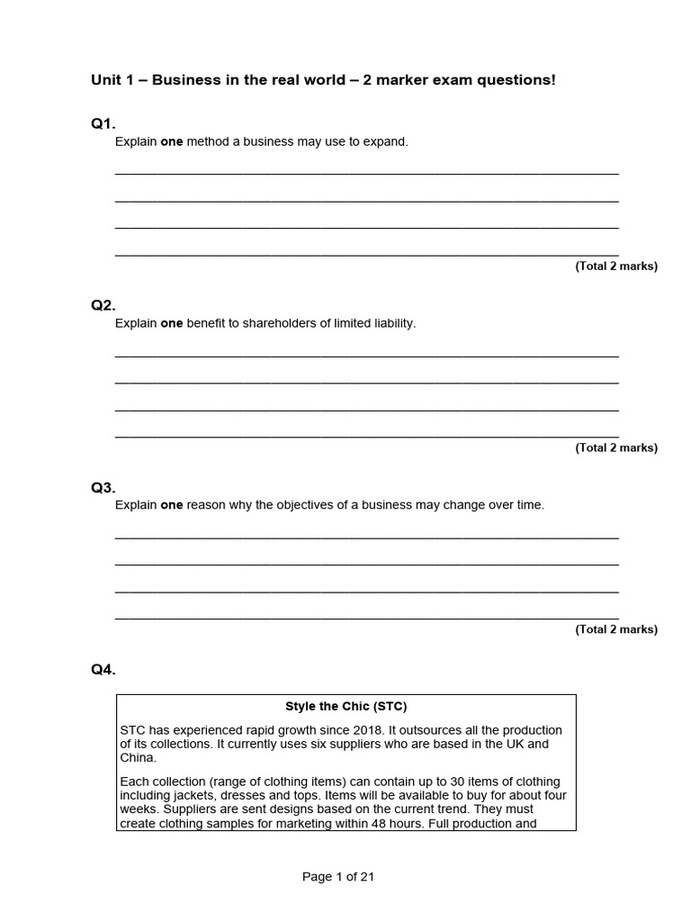 Unit1-2Markers (1) | PDF | Subscription Business Model | Profit (Economics)