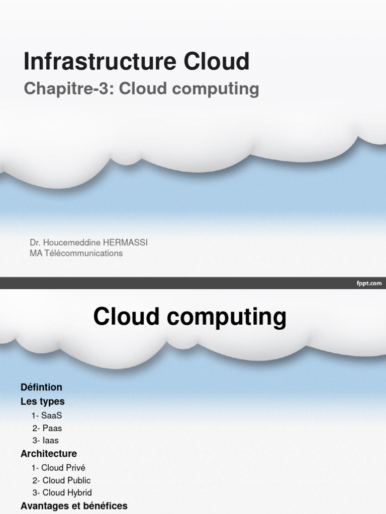 Chapitre 3 CloudIntro | PDF | Cloud computing | Logiciel en tant que service