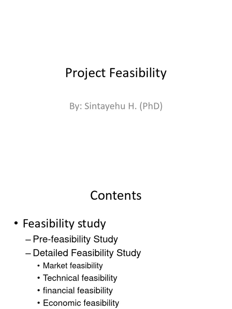 Comprehensive Project Feasibility Study | PDF | Feasibility Study ...
