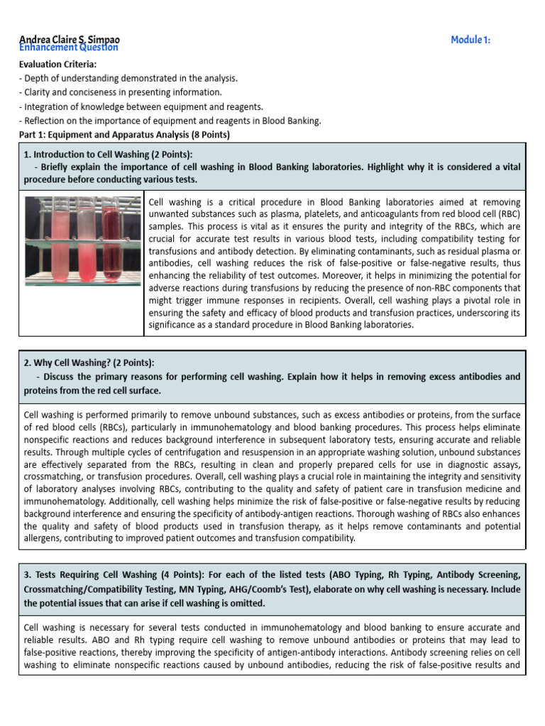 SIMPAO BB Lab - Activity #2 | PDF | Blood Transfusion | Red Blood Cell