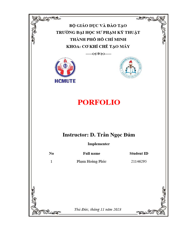 Porfolio-Đã G P | PDF